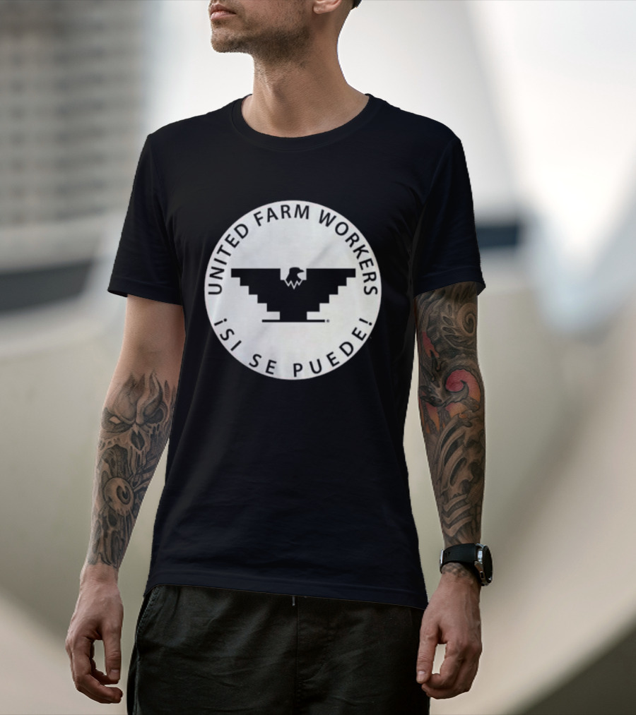 United Farm Workers ¡Sí Se Puede Eagle Emblem T-Shirt