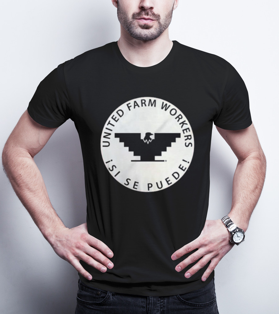United Farm Workers ¡Sí Se Puede Eagle Emblem T-Shirt