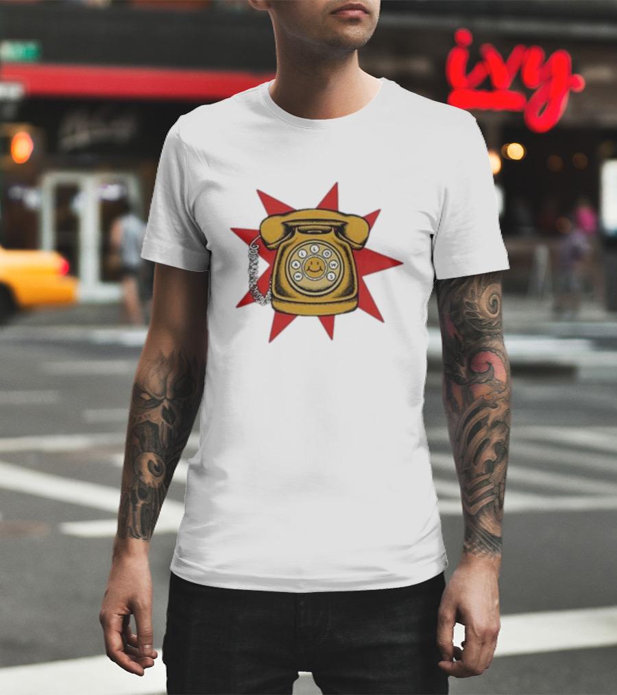 Wallows Music Vintage Phone Smiley Rotary Starburst Raglan T-Shirt