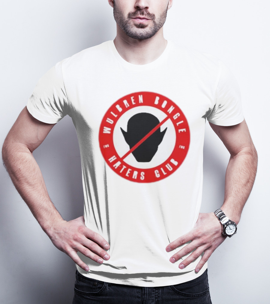 Wulbren Bongle Haters Club FWB Logo Red Circle T-Shirt