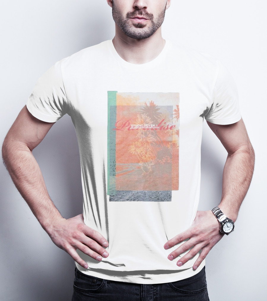 Paradise Studio Seven Tropical Overlay T-Shirt
