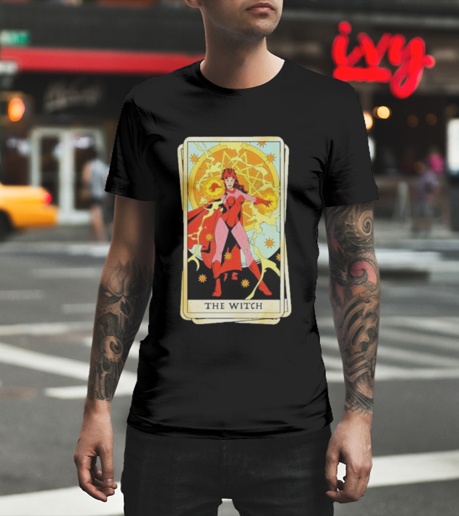 Tarot Card Featuring Scarlet Witch As The Witch T-Shirt