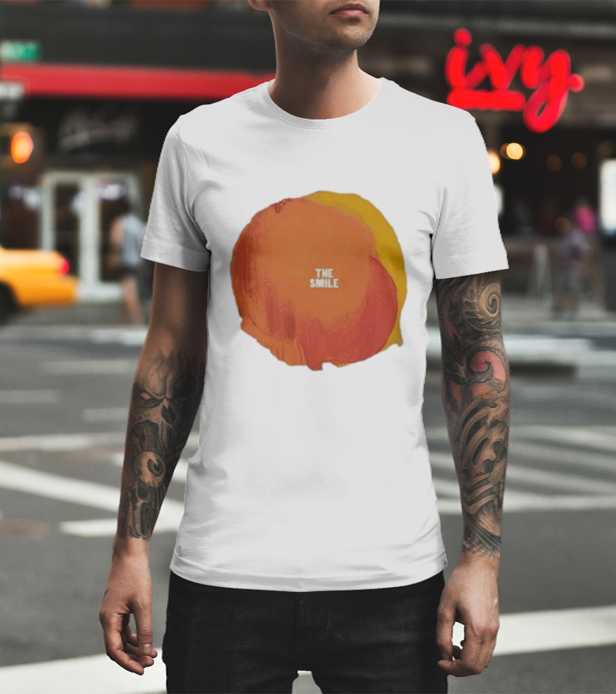 The Smile Sun Paint Texture Art Circle T-Shirt