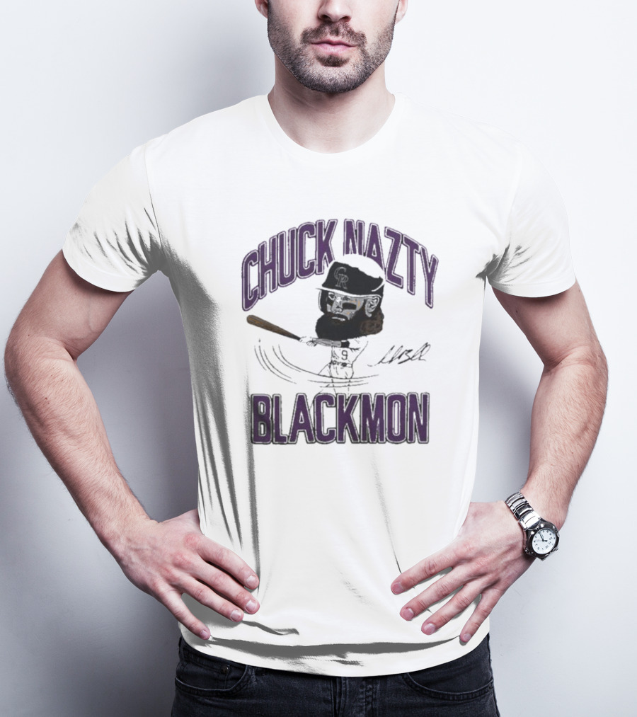 CHUCK NAZZY BLACKMON Signature Rockies T-Shirt