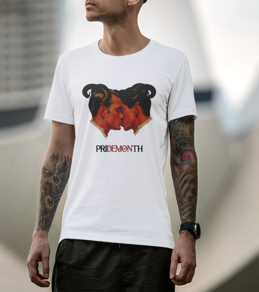 Vintage Fantasy Pride Month Pride Month Demon Lovers T-Shirt