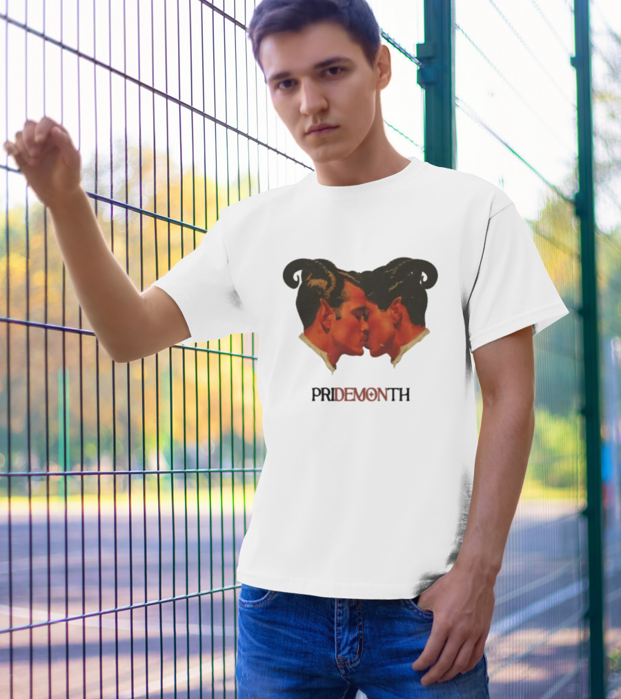 Vintage Fantasy Pride Month Pride Month Demon Lovers T-Shirt