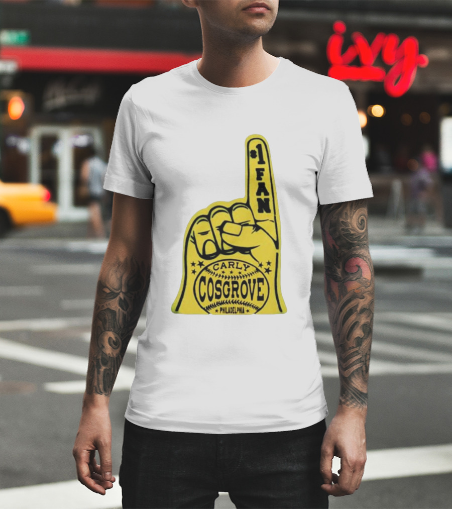 Carly Cosgrove Philadelphia Number One Fan Foam Finger T-Shirt