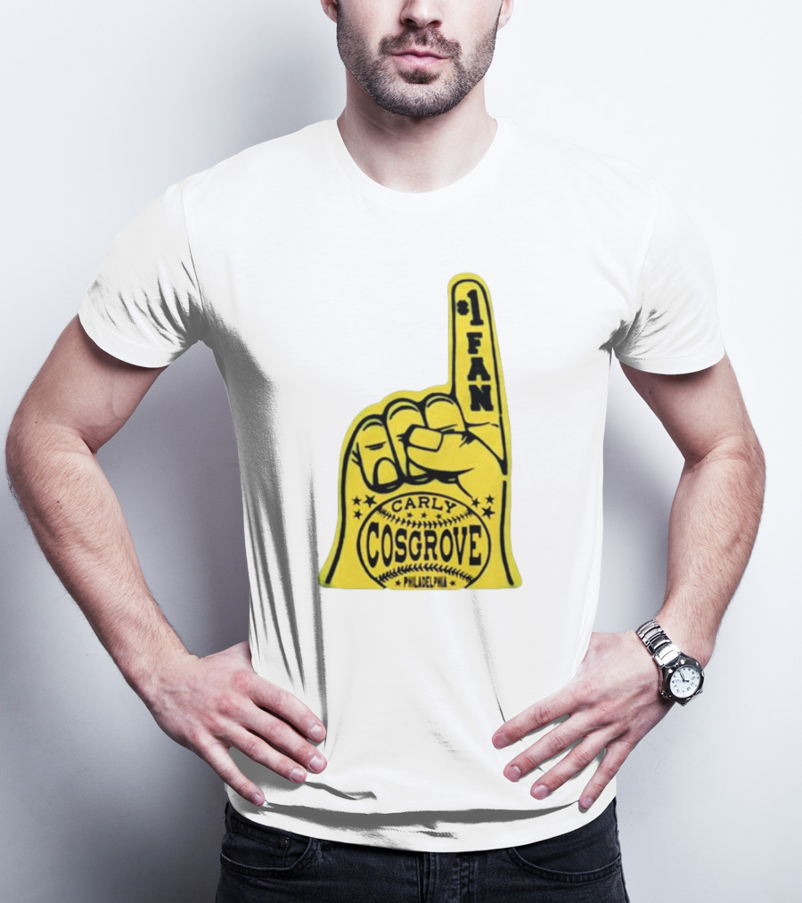 Carly Cosgrove Philadelphia Number One Fan Foam Finger T-Shirt