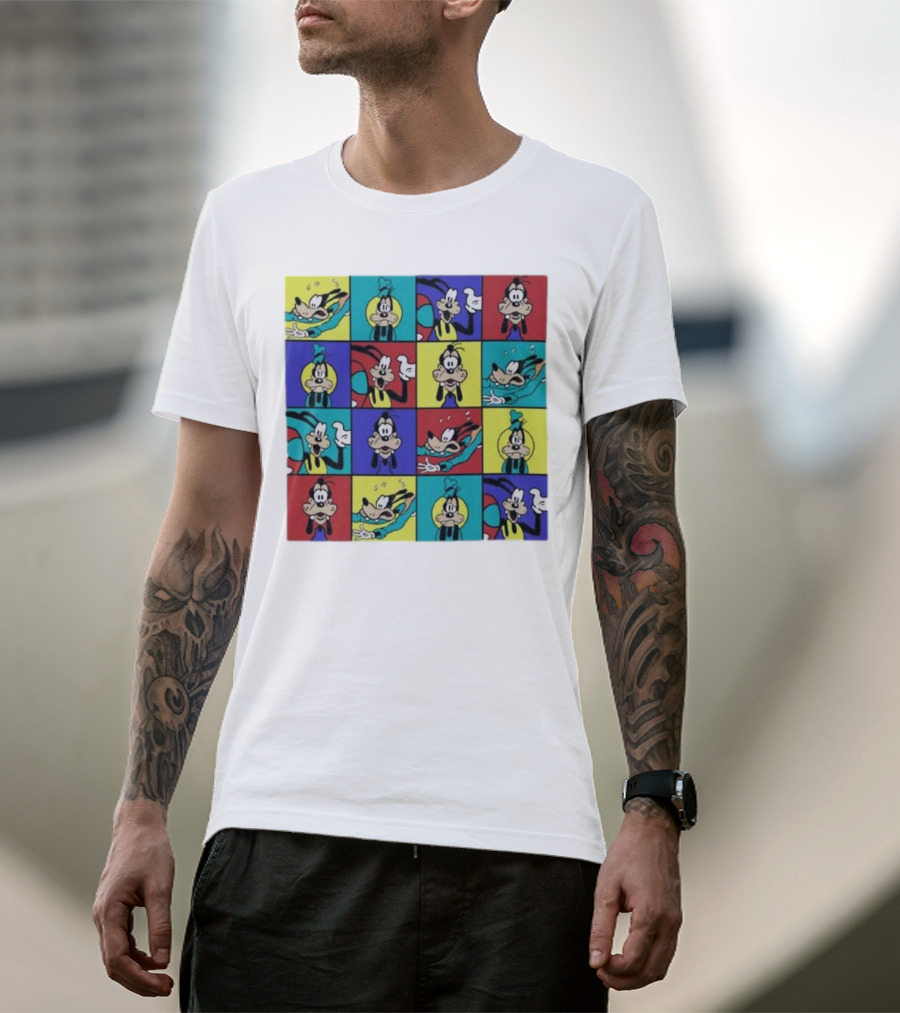 Goofy Multicolored Funny Face Expressions T-Shirt