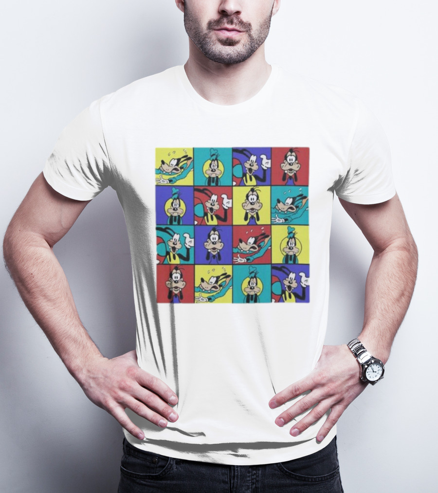 Goofy Multicolored Funny Face Expressions T-Shirt