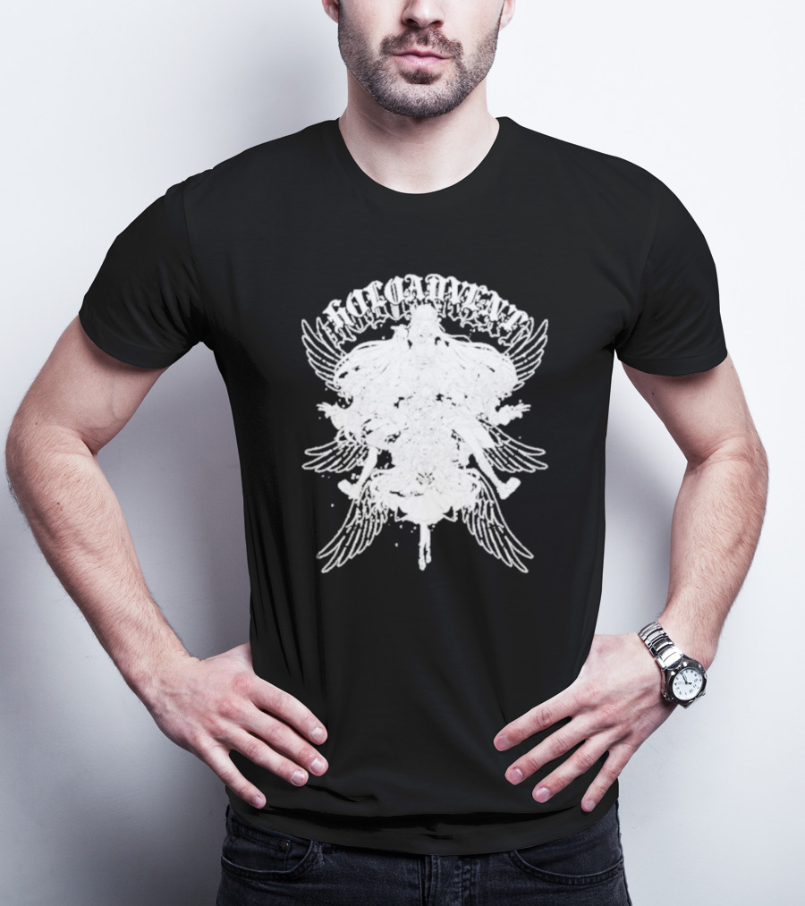 Omocat X Holoadvent Angelic Wings White T-Shirt