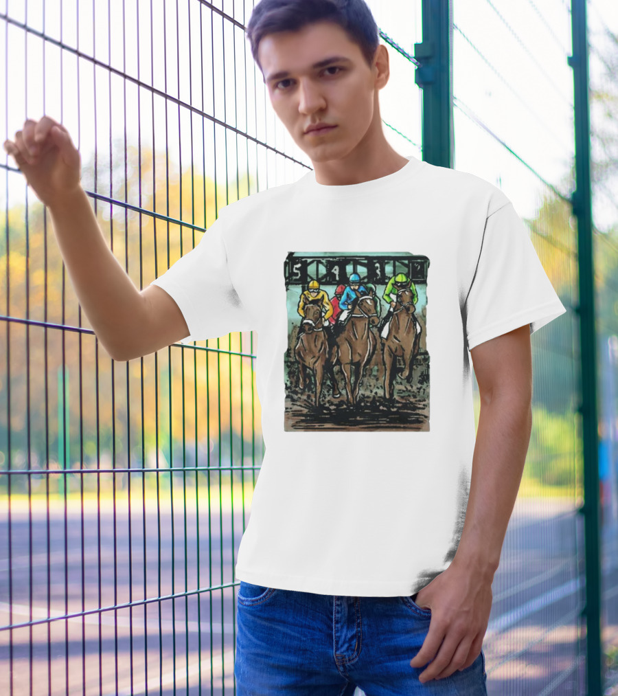 U Horse Races Waitlist Action 54321 T-Shirt