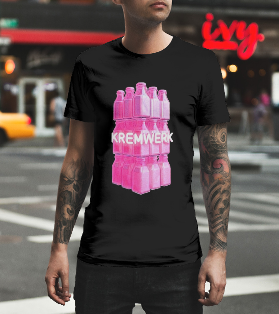 Kremwerk Seattle Wa Pink Cream Bottles Factory T-Shirt