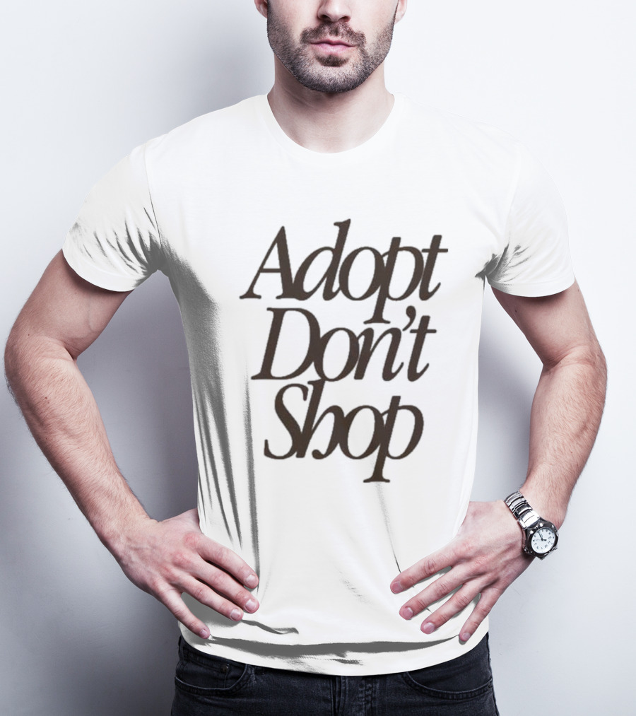 Miss Peaches Adopt Don’t Shop Message T-Shirt