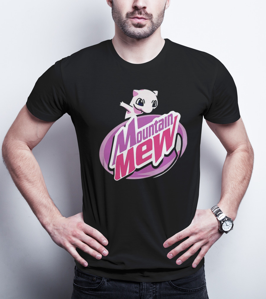 Mountain Mew Pokemon Go Mewtwo Parody Mountain Dew T-Shirt