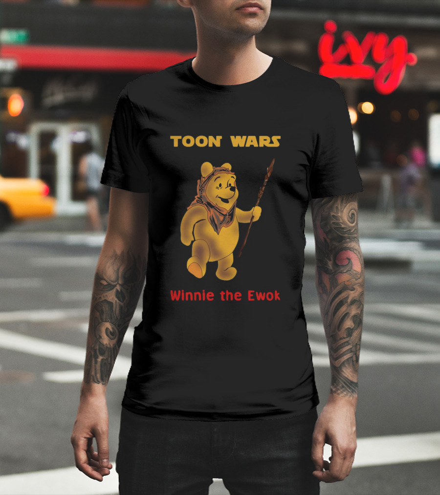 Toon Wars Winnie The Ewok Pooh Bear T-Shirt