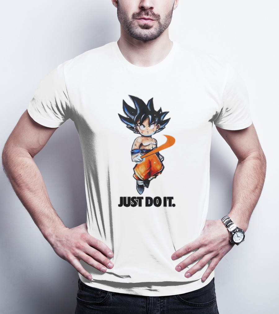 Son Goku Just Do It Dragon Ball Crossover T-Shirt