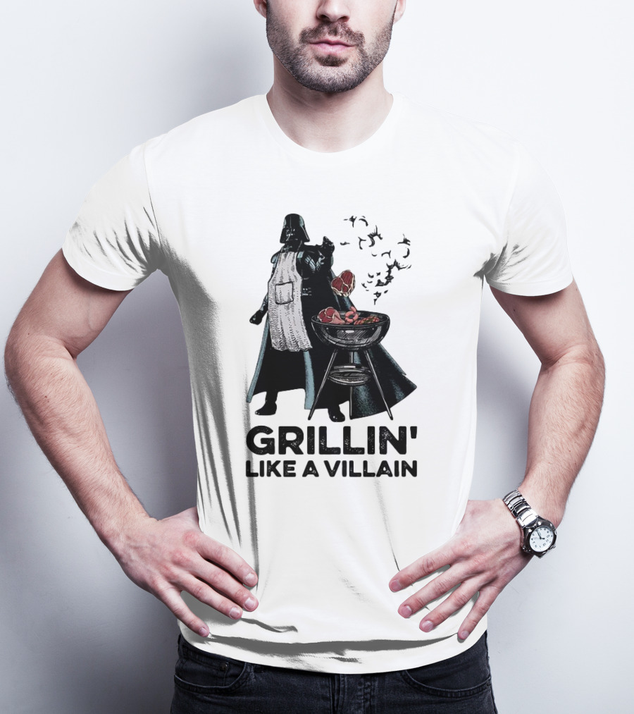 Star Wars Grillin' Like A Villain Darth Vader BBQ Scene T-Shirt