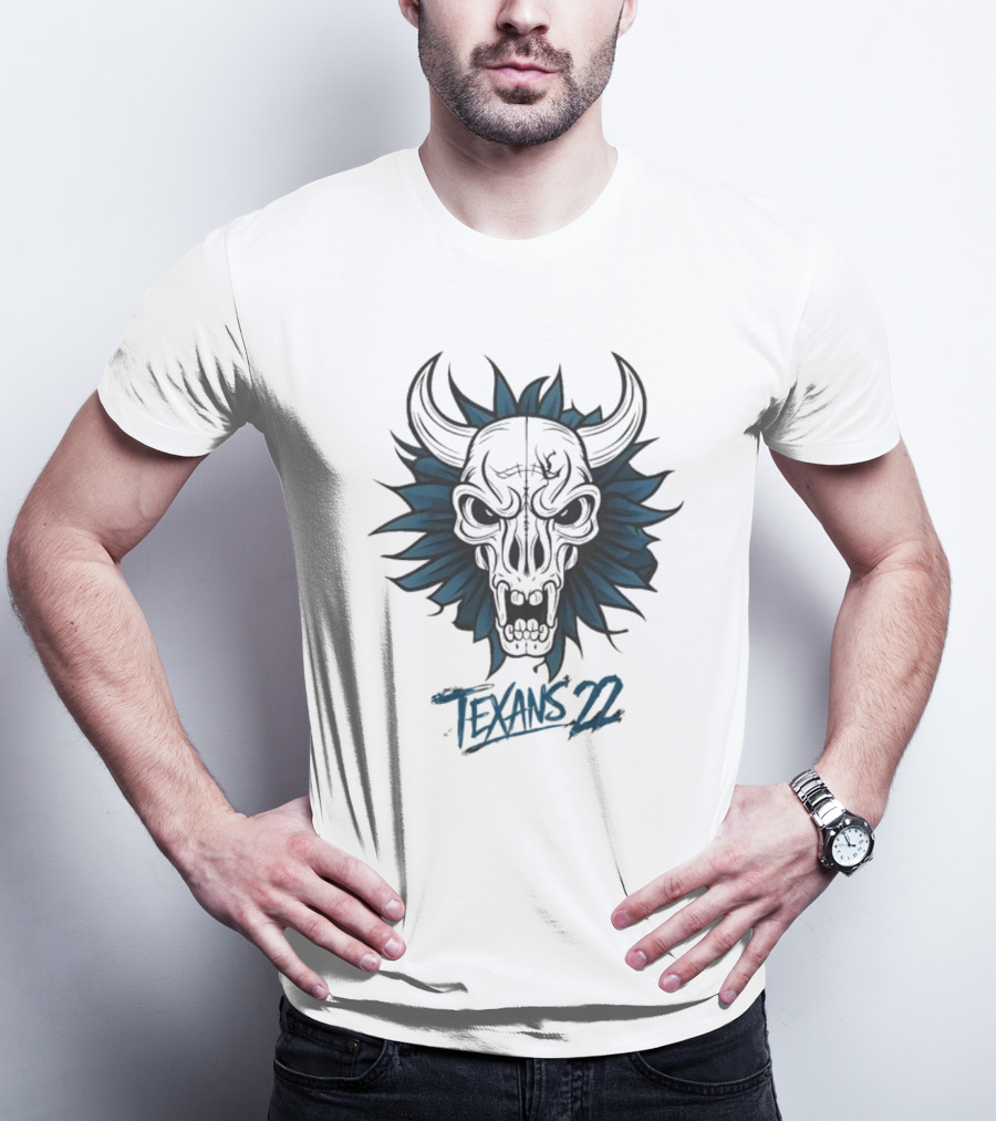 Texans Bull Skull 22 T-Shirt