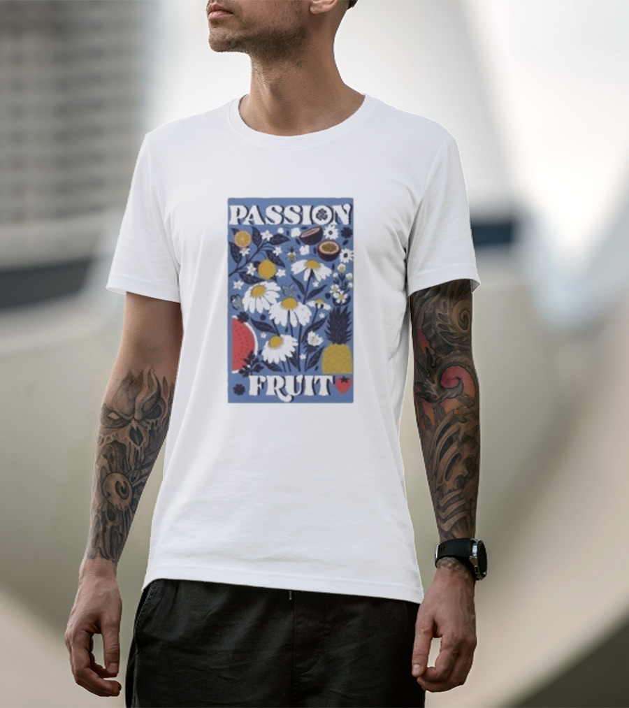 PASSION FRUIT Floral Charm With Passion Fruit And Pineapple T-Shirt