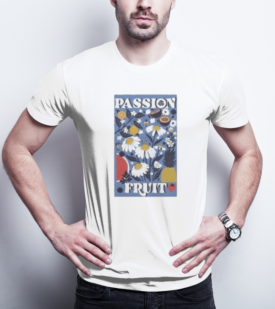 PASSION FRUIT Floral Charm With Passion Fruit And Pineapple T-Shirt