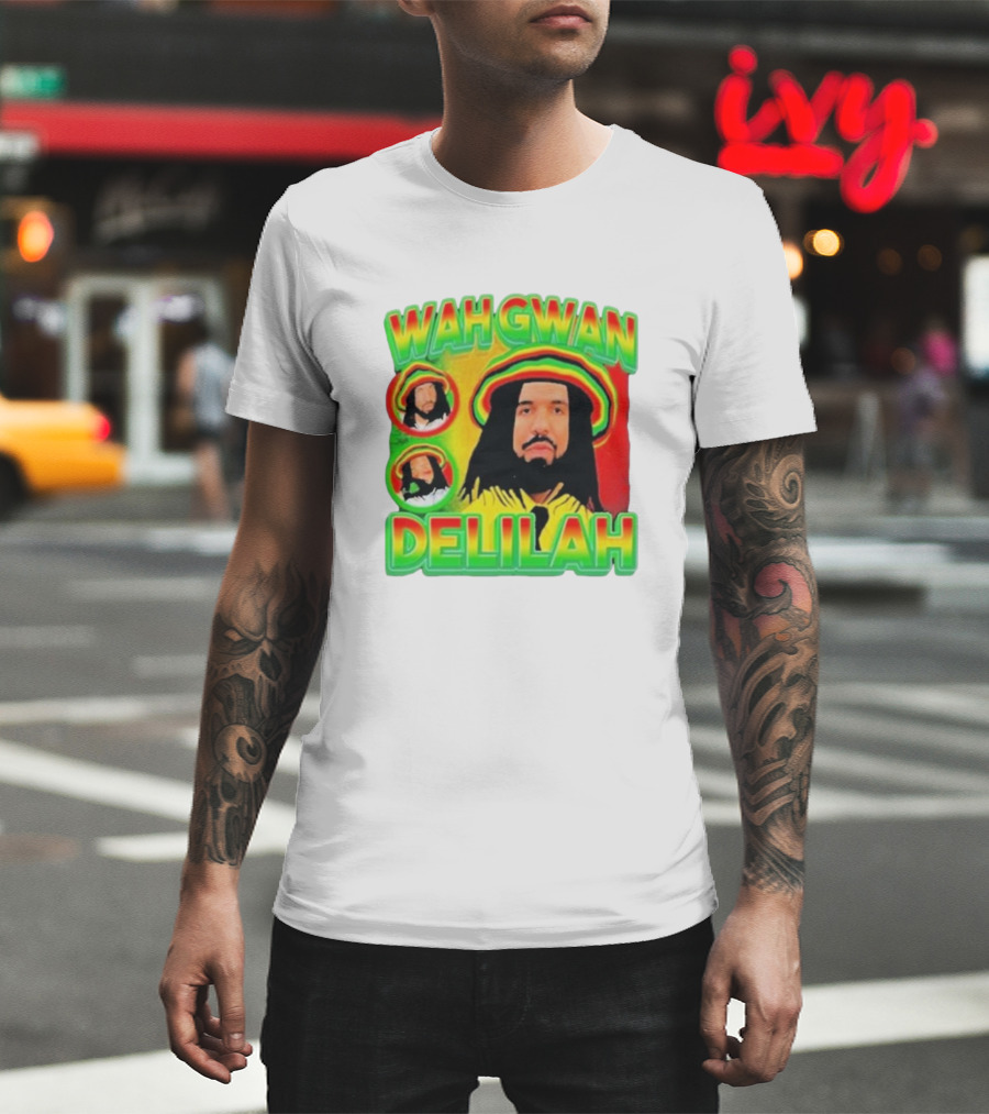 Wah Gwan Delilah Rasta Colors Drake T-Shirt