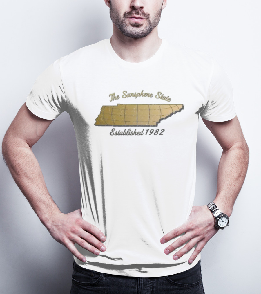 The Sunsphere State Tennessee Map Established 1982 T-Shirt