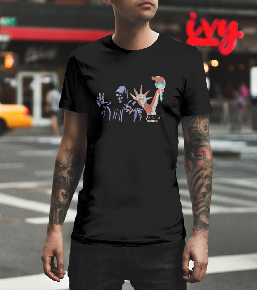 Yankee Evil Empire Pod Dark Side Liberty NY Yankees Star Wars Mashup T-Shirt