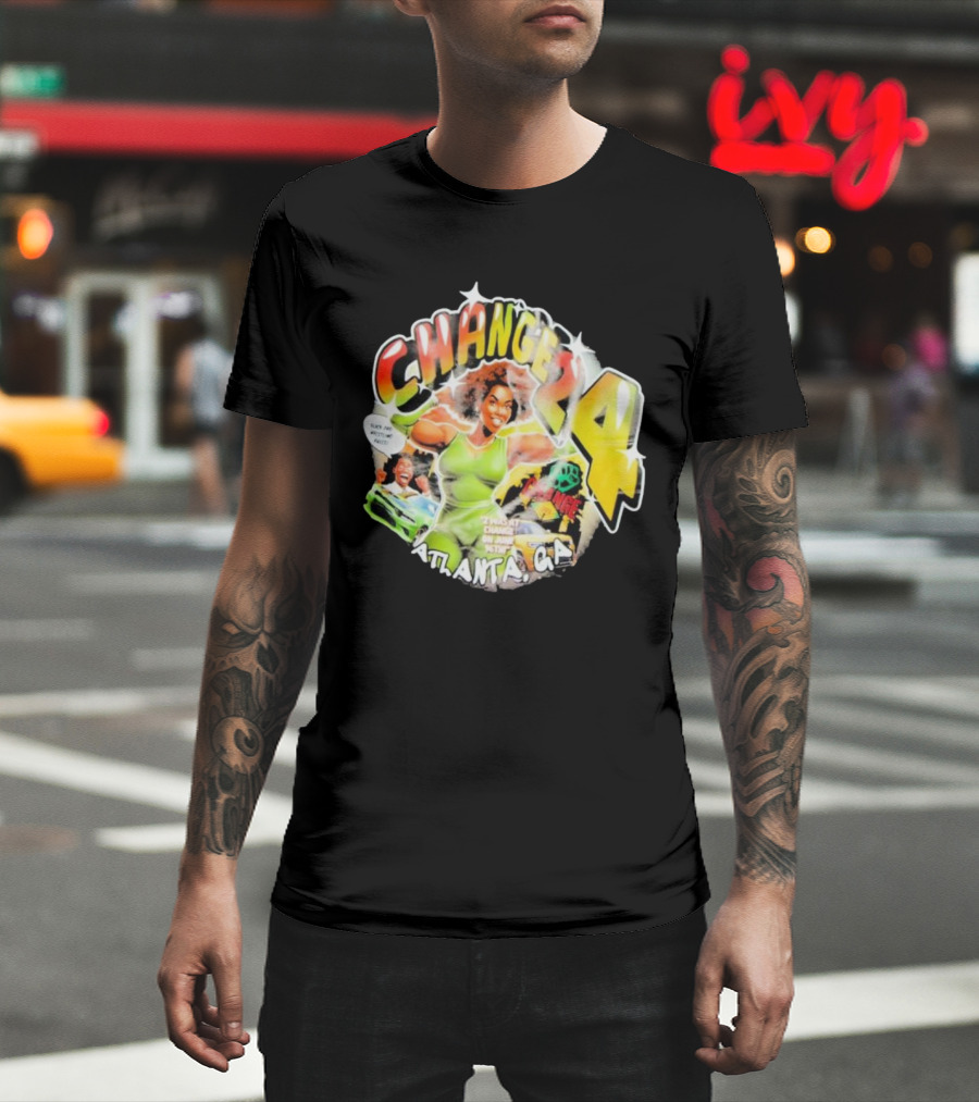 Change 24 Atlanta GA June 16th Black Pro Wrestling Rules T-Shirt