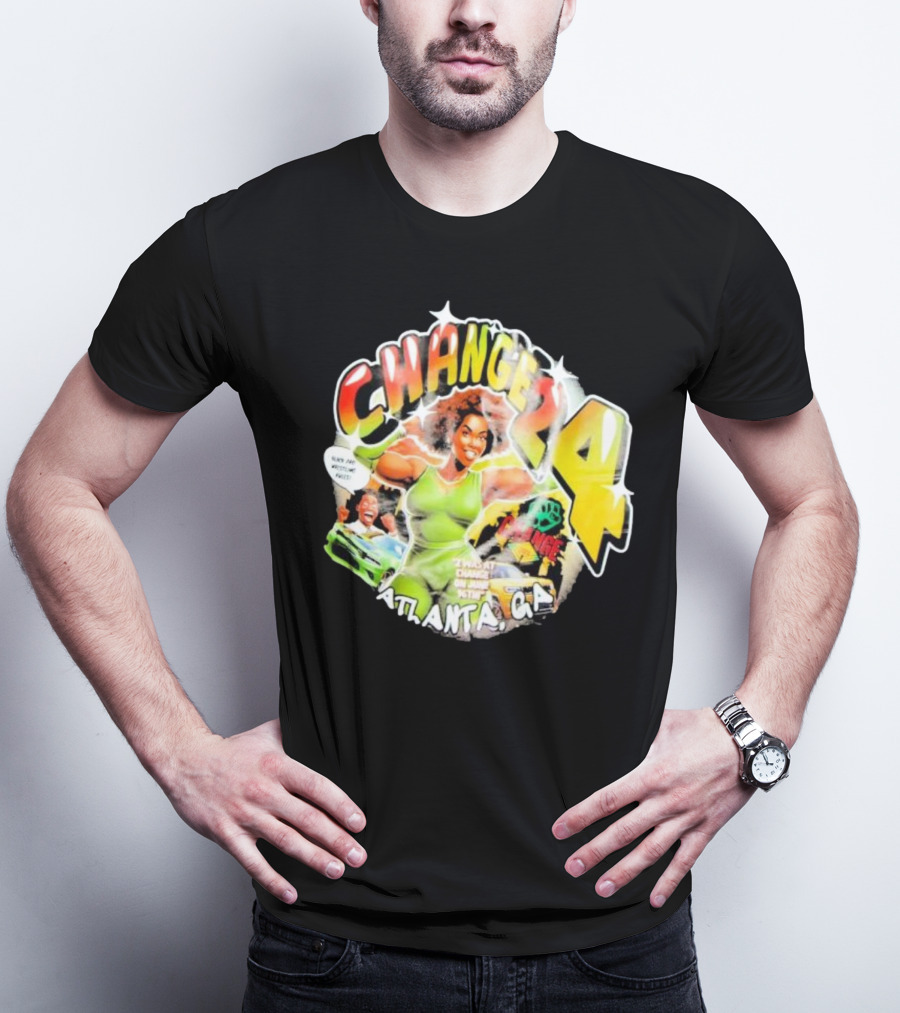 Change 24 Atlanta GA June 16th Black Pro Wrestling Rules T-Shirt