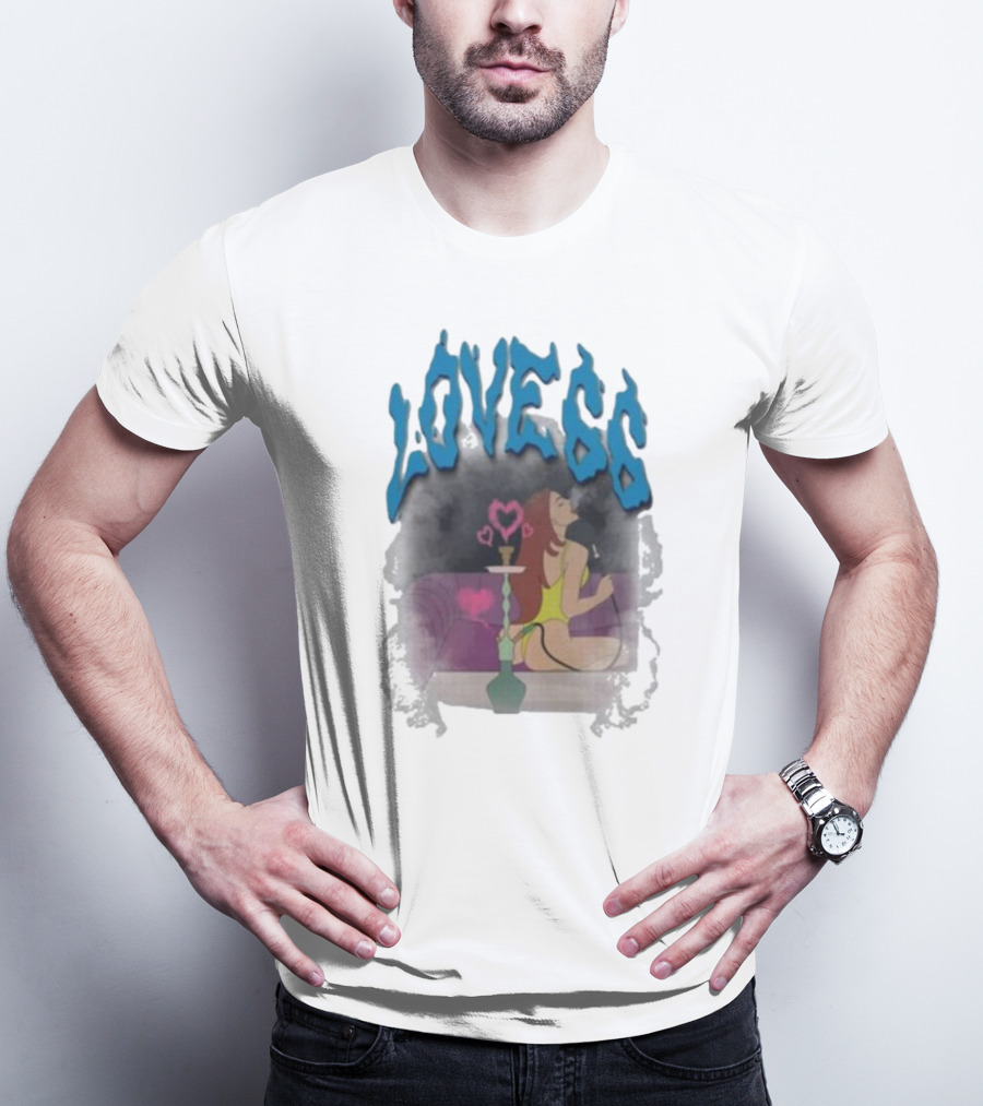 Love66 Chicklet And Maleni Hookah Lounge Scene T-Shirt