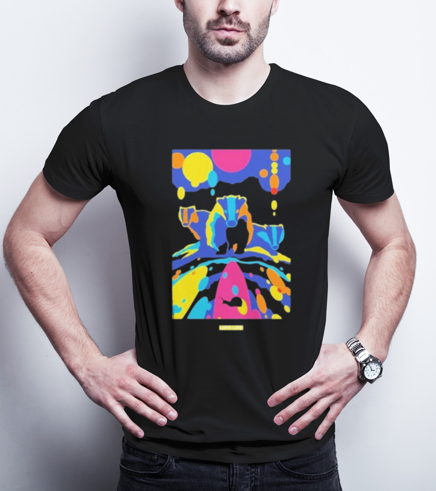 Chris Packham Badgers Glow In The Dark Colorful Wildlife T-Shirt