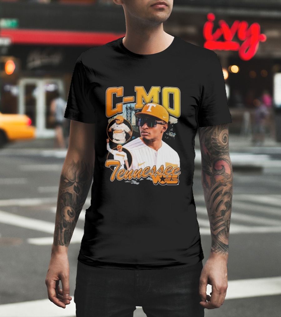 C-MO Tennessee Vols Baseball Vintage T-Shirt