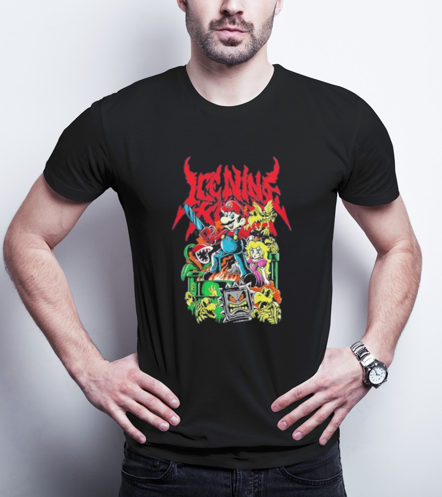 Ice Nine Kills Party Of Darkness Mario Horror Mashup T-Shirt