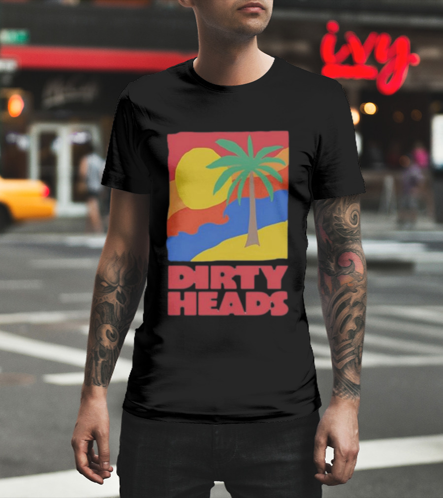 Dirty Heads Palm Tree Sunset Beach Vibes T-Shirt
