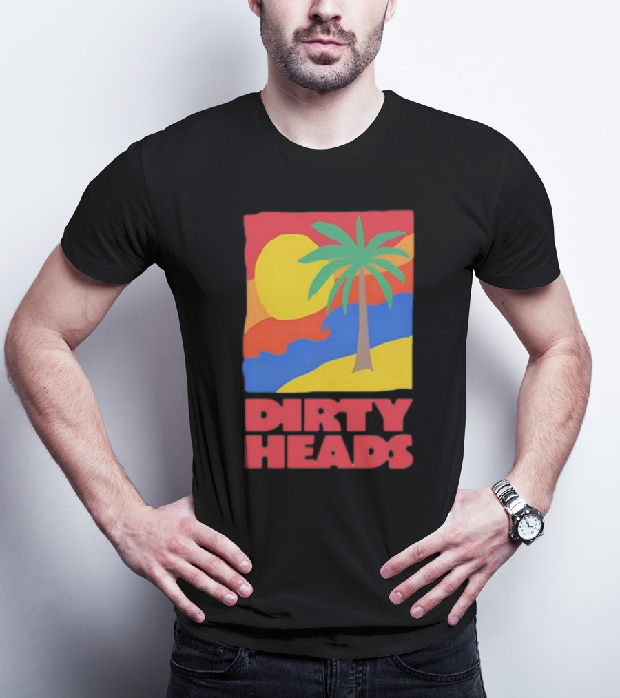 Dirty Heads Palm Tree Sunset Beach Vibes T-Shirt