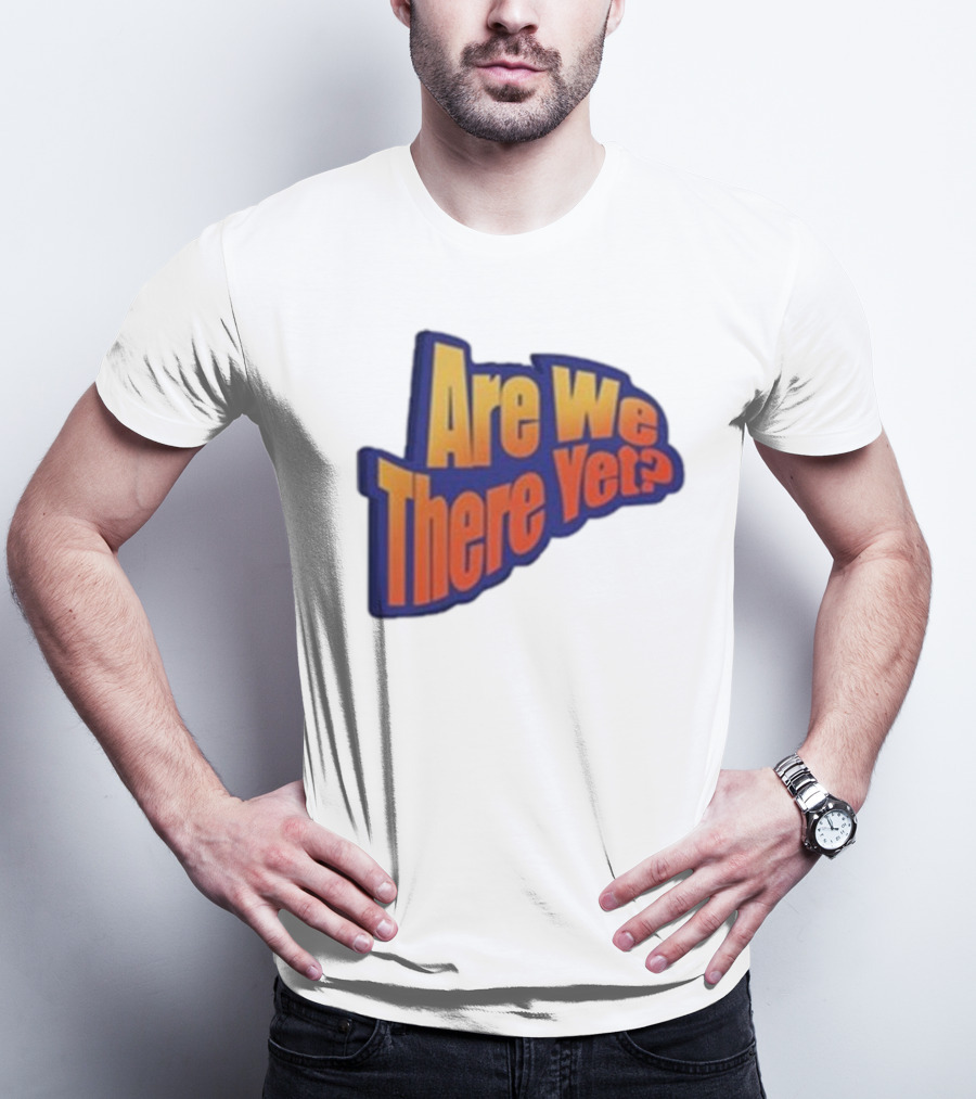 James Marriott Are We There Yet Retro Text T-Shirt