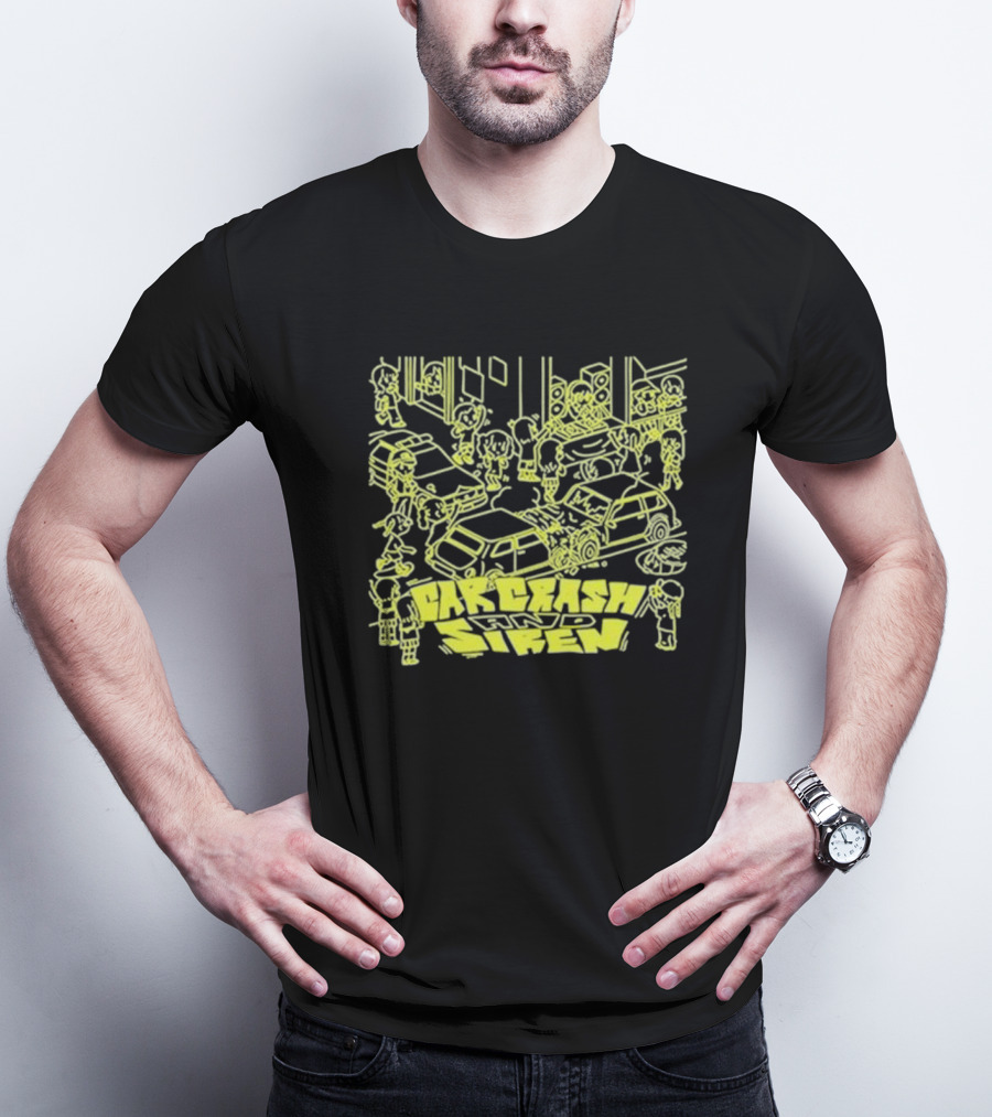 Jazzputin Car Crash Chaos And Siren Scene T-Shirt