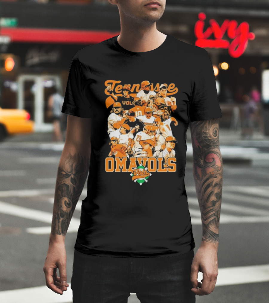 Tennessee Omavols Vols Baseball Team Players T-Shirt