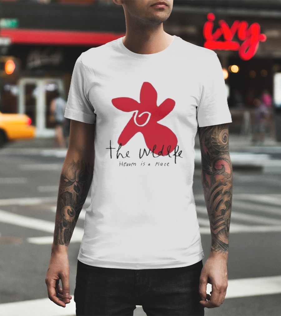 The Wldlfe Heaven Is A Place Red Flower T-Shirt