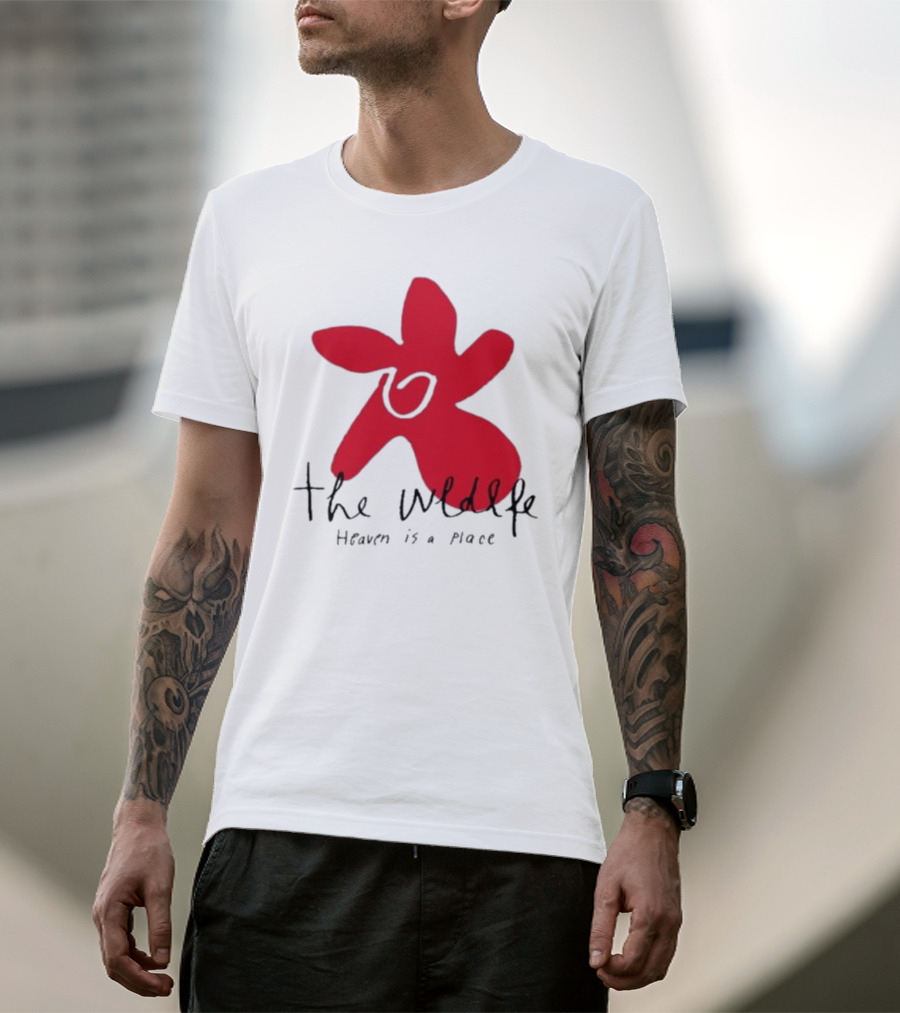 The Wldlfe Heaven Is A Place Red Flower T-Shirt