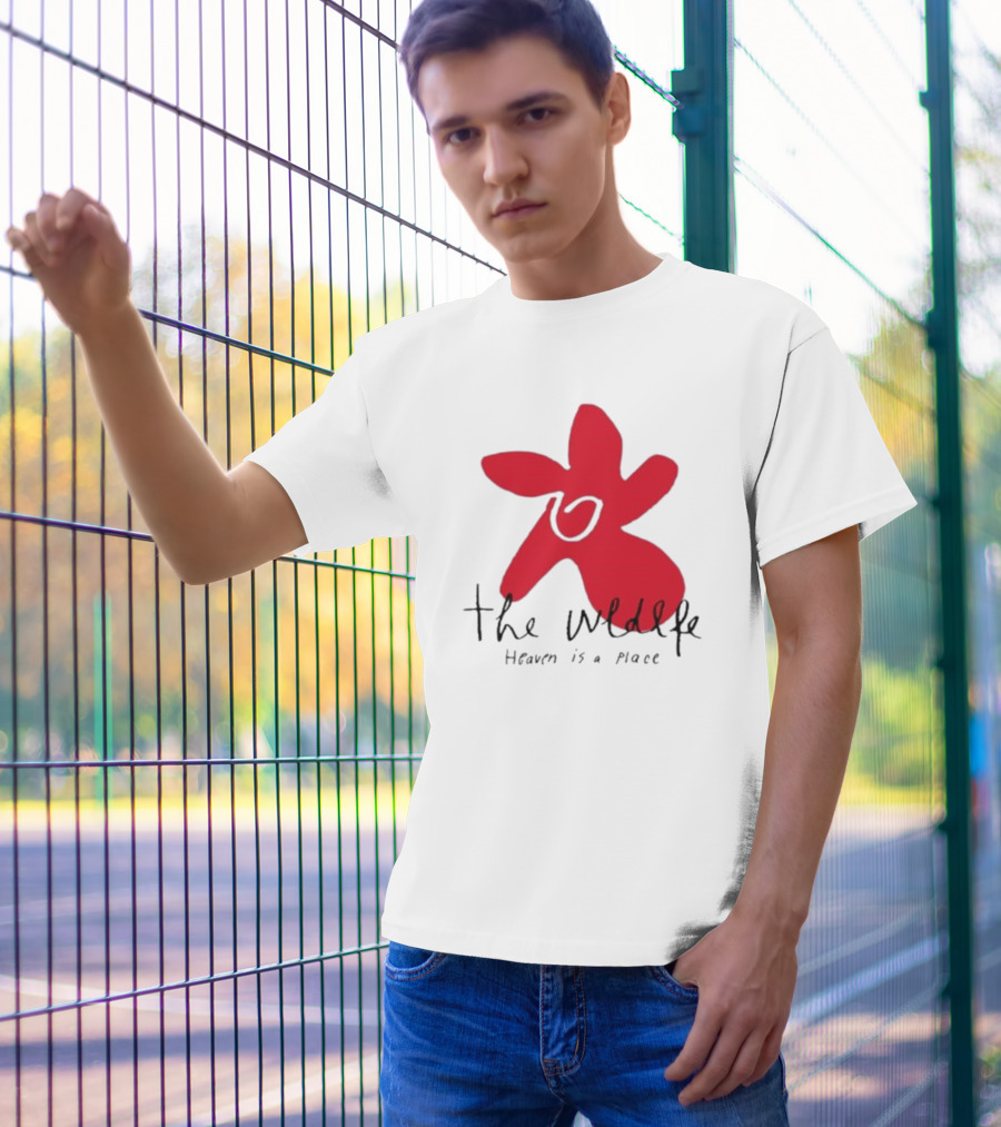 The Wldlfe Heaven Is A Place Red Flower T-Shirt