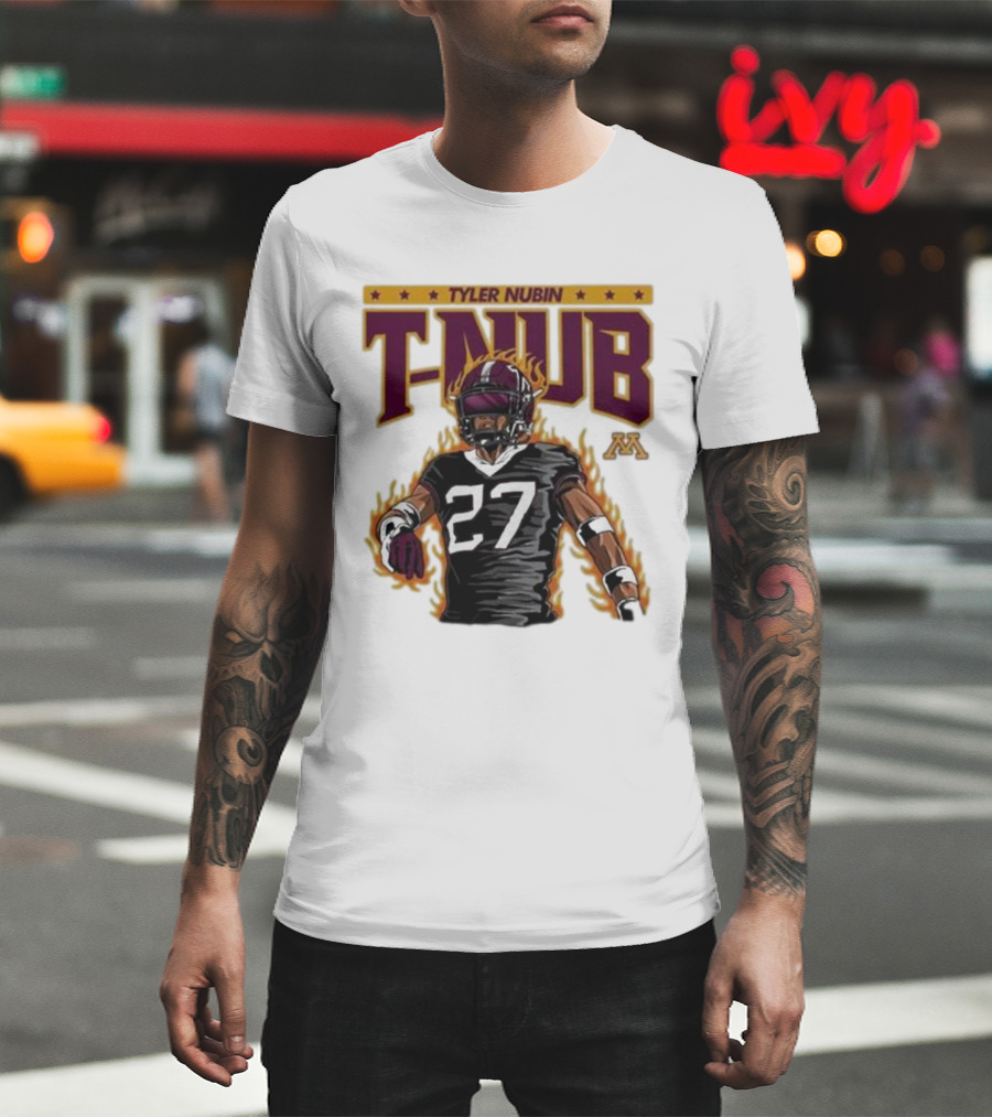 Ncaa Football Tyler Nubin T-Nub Defensive Back 27 Youth T-Shirt
