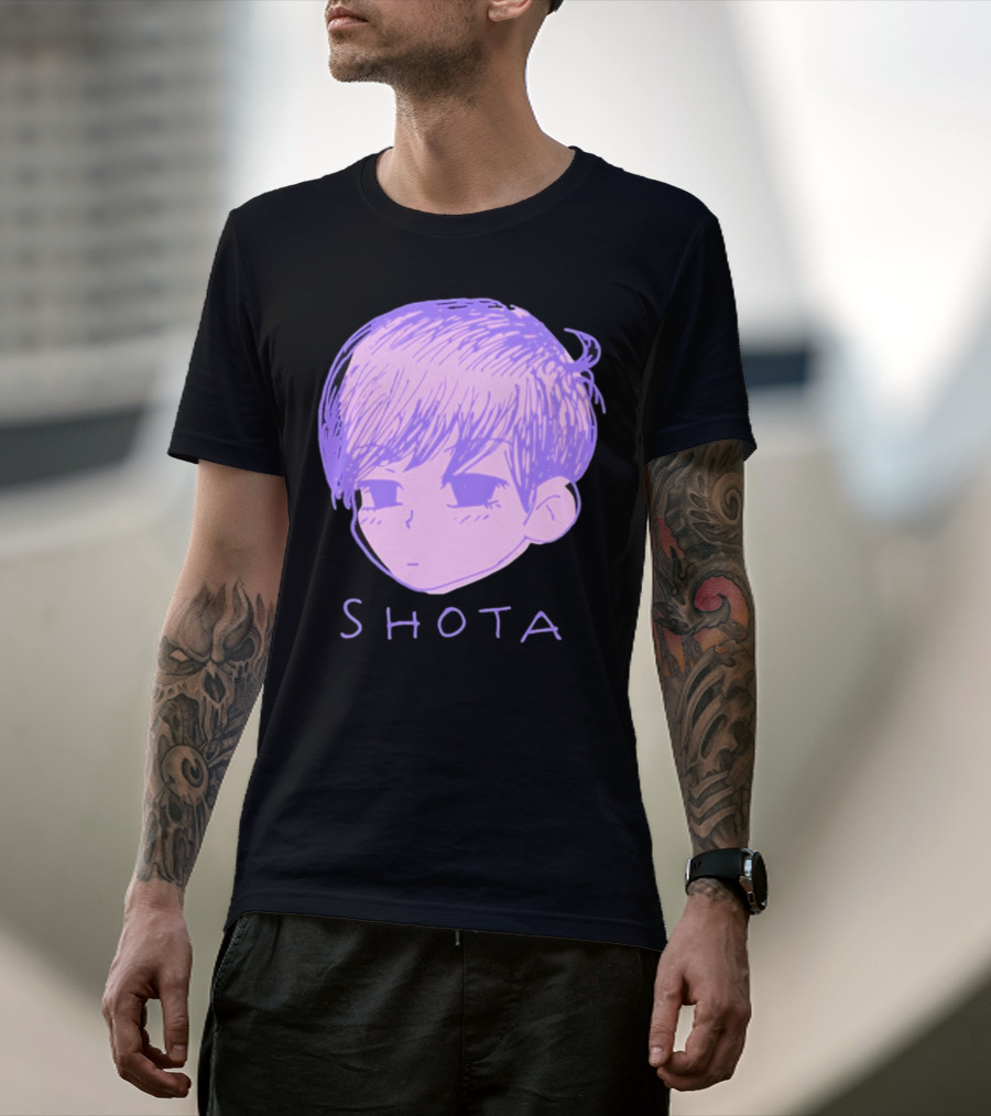 Kitsune Heroes Omo Cat Shota Anime Character Face Drawing T-Shirt