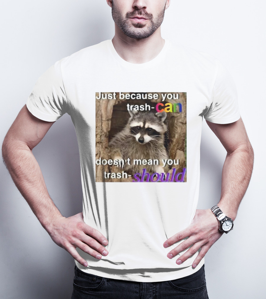 Just Because You Trash Can Doesn’t Mean You Trash Should Raccoon T-Shirt