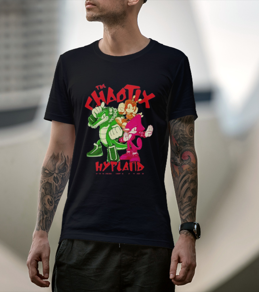 The Chaotix Hypland Vector The Crocodile Charmy Bee Espio The Chameleon T-Shirt