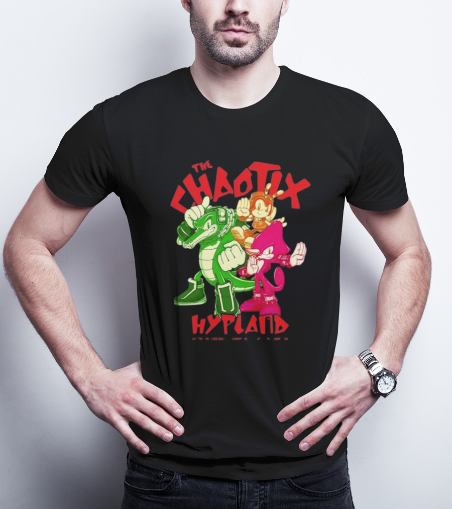 The Chaotix Hypland Vector The Crocodile Charmy Bee Espio The Chameleon T-Shirt