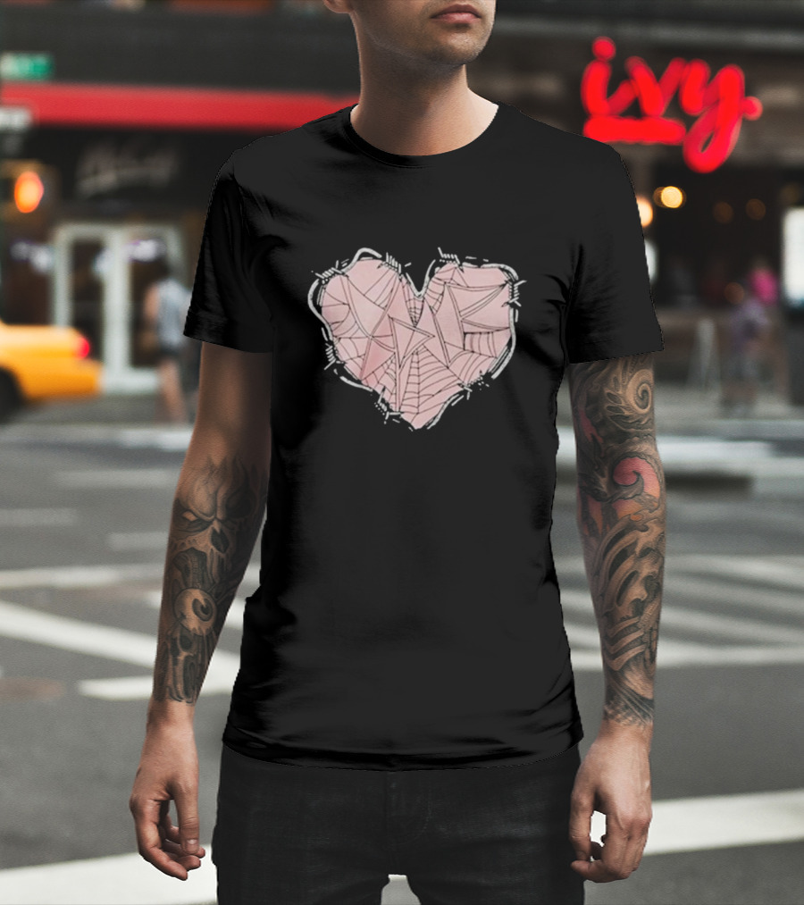 Xplr Barbed Wire Heart Geometric T-Shirt