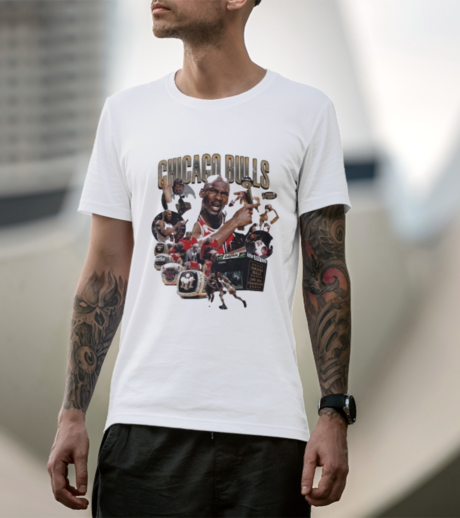 Chicago Bulls NBA Legends And Victory Celebrations T-Shirt