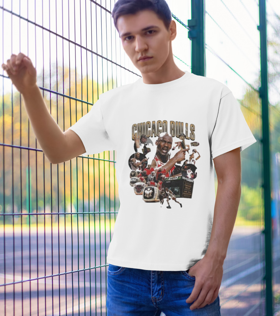 Chicago Bulls NBA Legends And Victory Celebrations T-Shirt